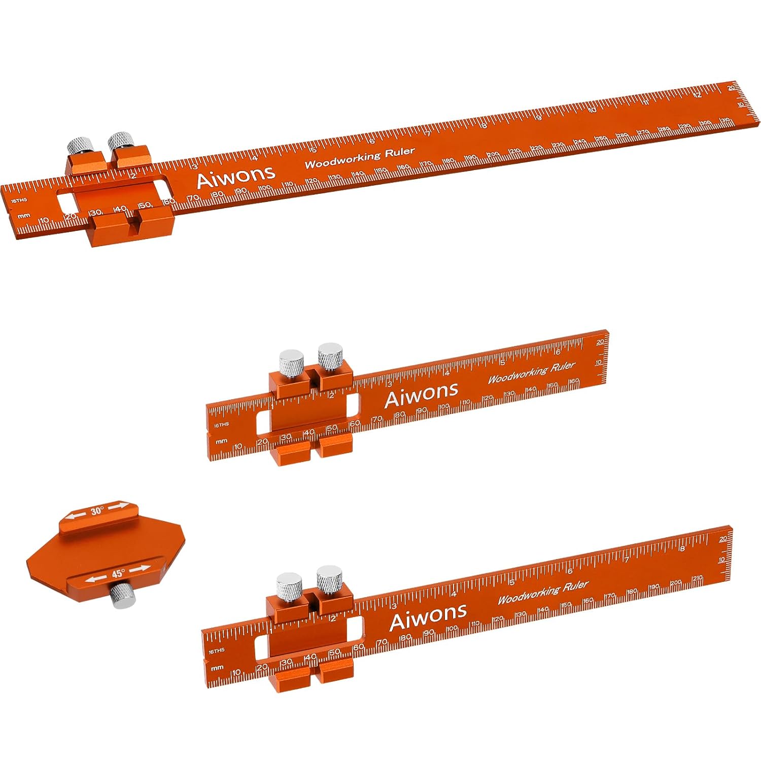 Aiwons Woodworking Ruler Pocket Rule -12/8/6 Inch Precision Pocket ...