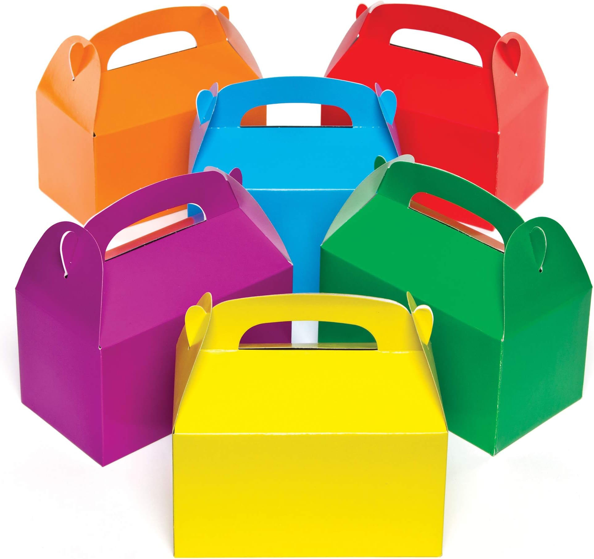 Party Perfecto PARTY SNACK BOXES - PACK OF 12 Children/Kids Carry Food ...