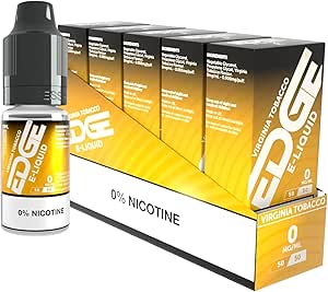 EDGE 5pack Virginia Tobacco E-Liquid - Rich and Smooth Tobacco Flavor ...