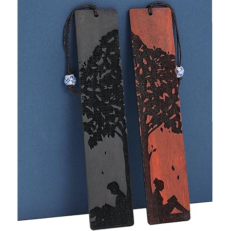 Amazon.com: Couple Bookmarks for Men Women, Unique Wood Bookmark ...