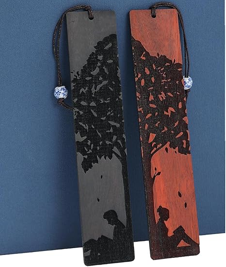 Amazon.com: Couple Bookmarks for Men Women, Unique Wood Bookmark ...