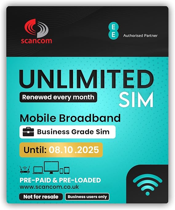 EE 5G Unlimited Sim Card - Preloaded each month from now until 8th ...