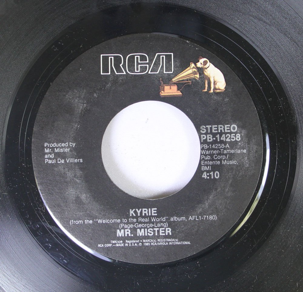 Mr. Mister - MR. MISTER KYRIE / RUN TO HER 45 rpm single - Amazon.com Music
