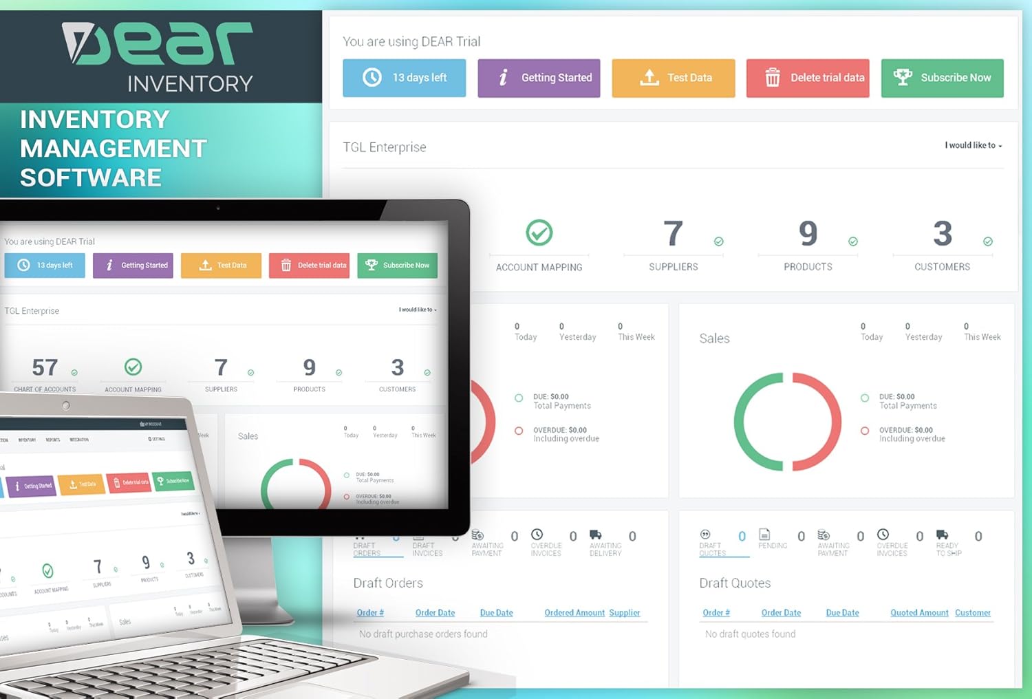 Amazon.com: DEAR Inventory 10 users Yearly subscription : Software