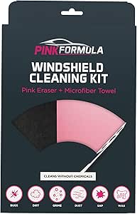 Amazon.com: Pink Formula Windshield Cleaning Kit, Pink Eraser ...