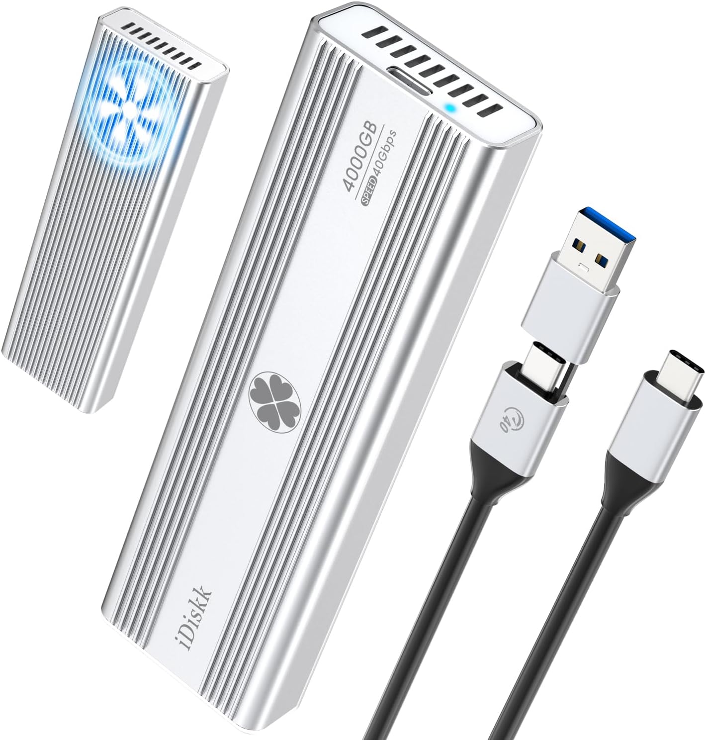 Amazon.com: iDiskk 40Gbps 4TB M.2 NVMe SSD Professional Sturdy USB-C ...
