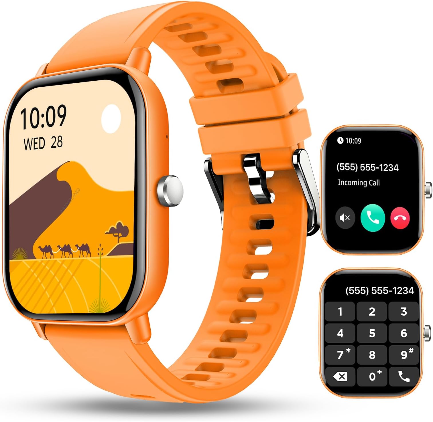 Amazon.com: WalkerFit Smart Watch for Man: 2'' Big Screen Android Smart ...