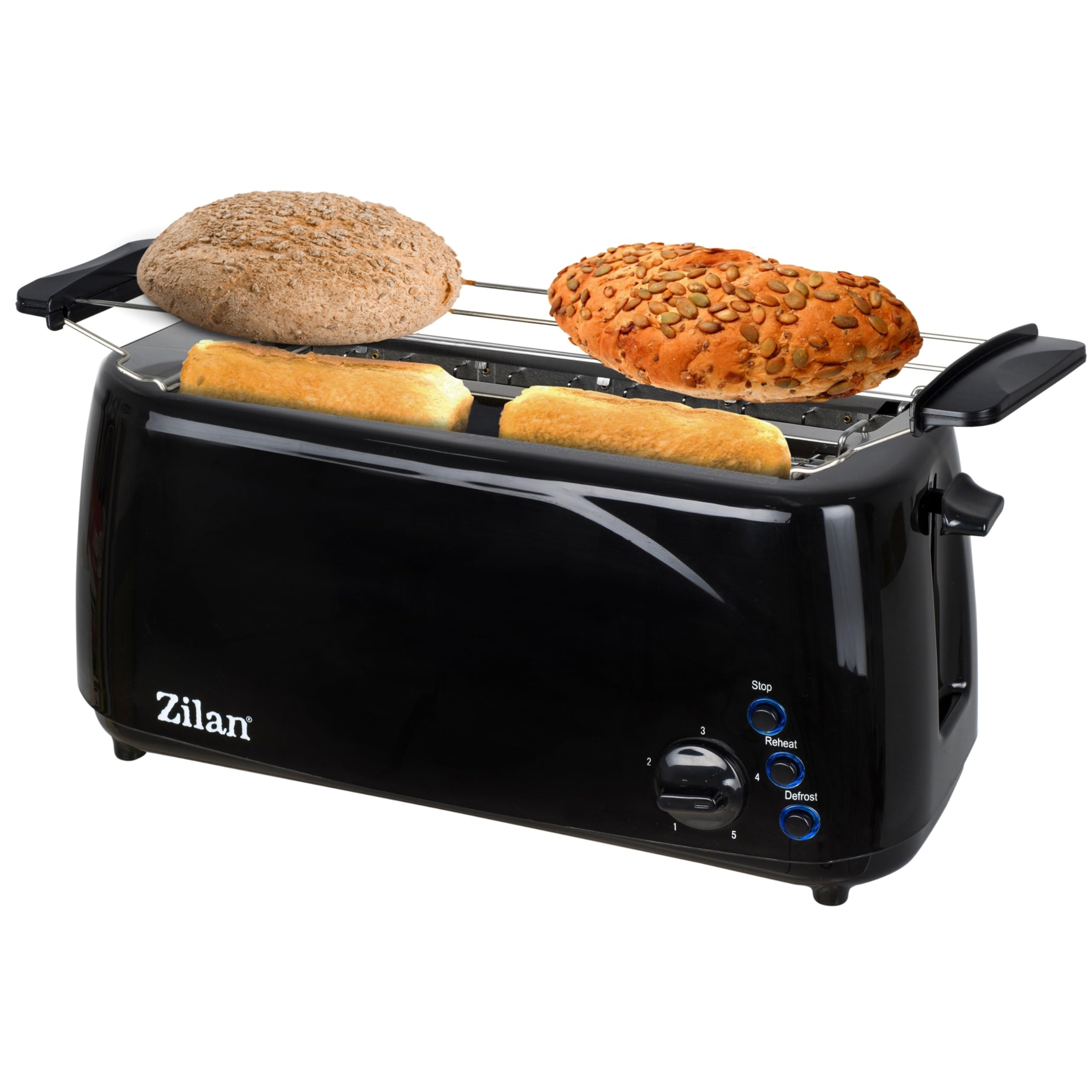 XXL 4 Scheiben Toaster Beleuchtete Tasten Toster Großer Toaster Langer ...