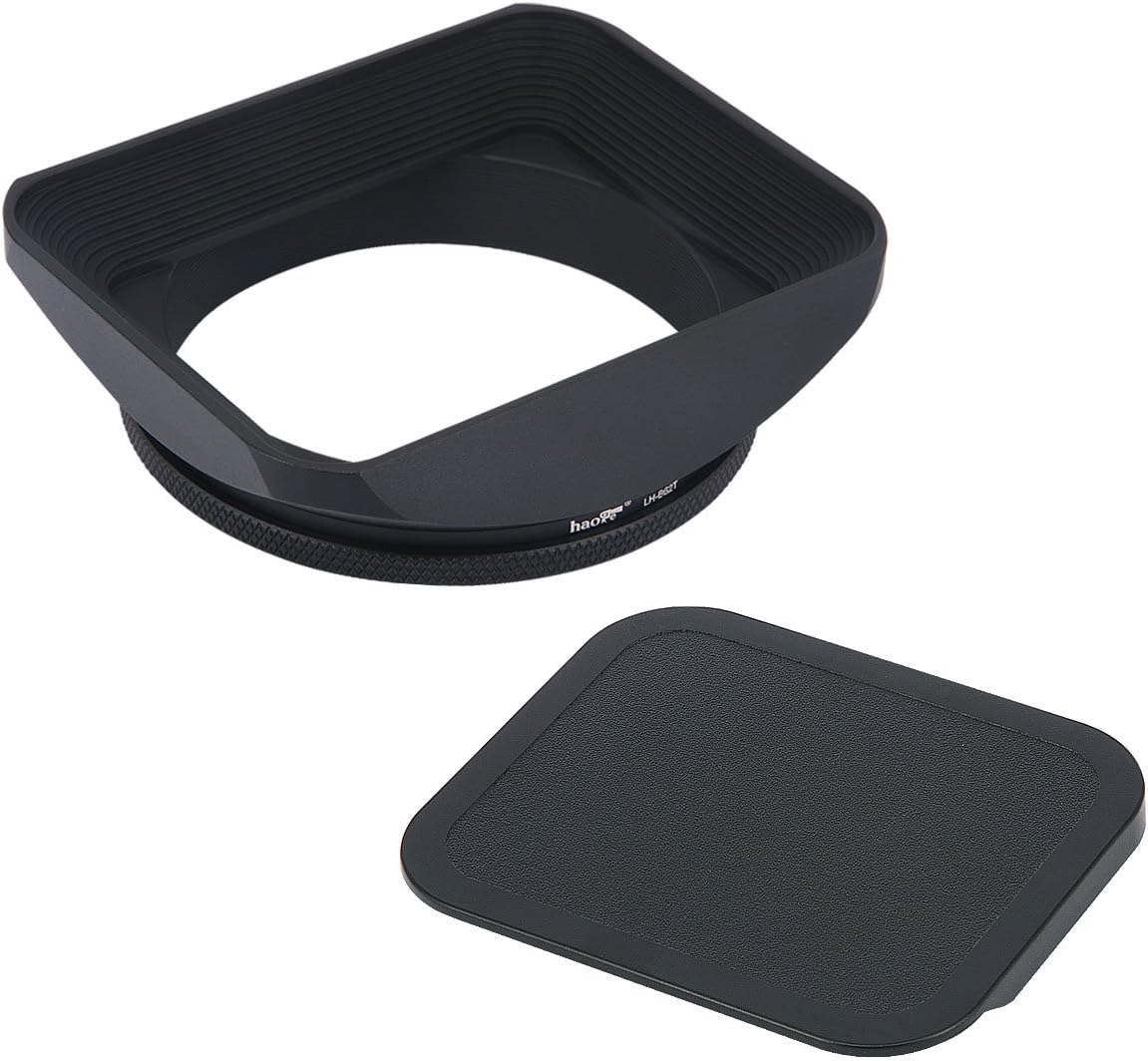 Amazon.com : Haoge 62mm Square Metal Screw-in Mount Lens Hood Shade ...