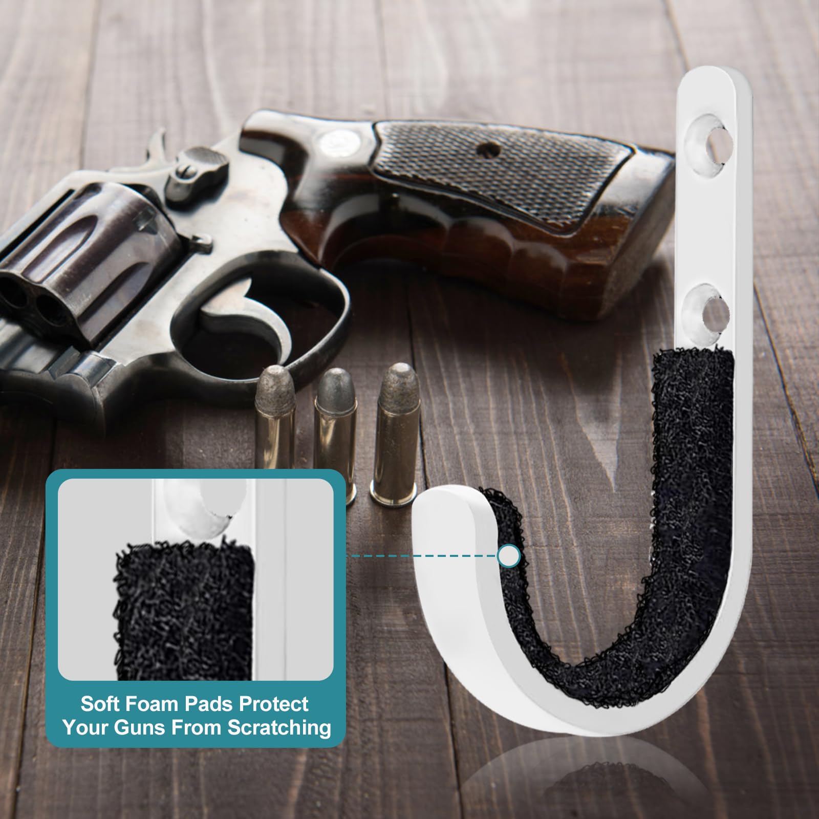 Snapklik.com : HEKAGURA Wall Mount Gun Rack Storage System For Rifles ...