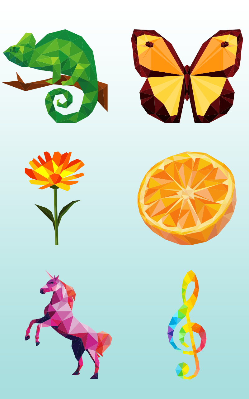 Poly Art Coloring Book Color with Number Puzzle Game - App on Amazon ...