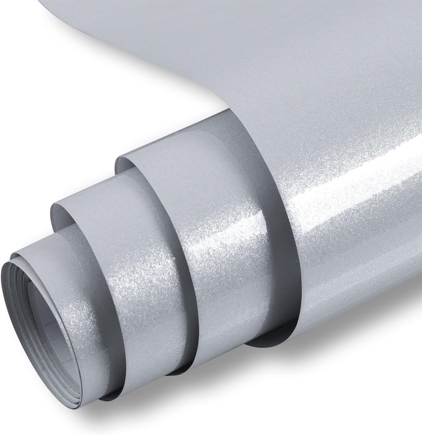 Hode Matt Grey High Gloss Vinyl Wrap for Furniture, Waterproof Sticky ...