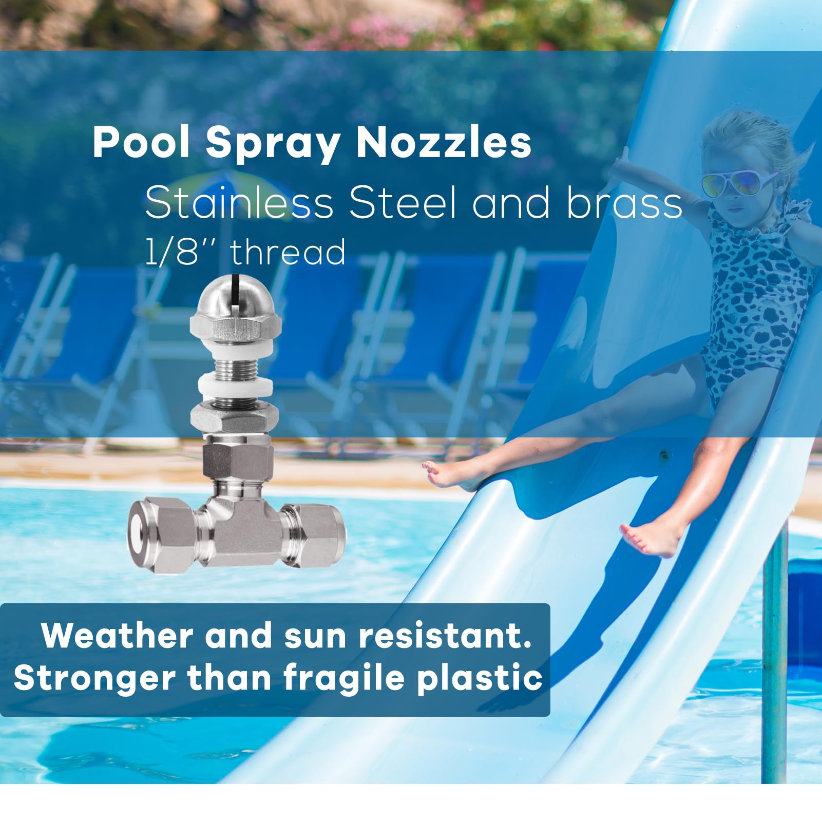 Slide For Pool Water Slide For Above Ground Pool XTMAELON Pool Slide ...