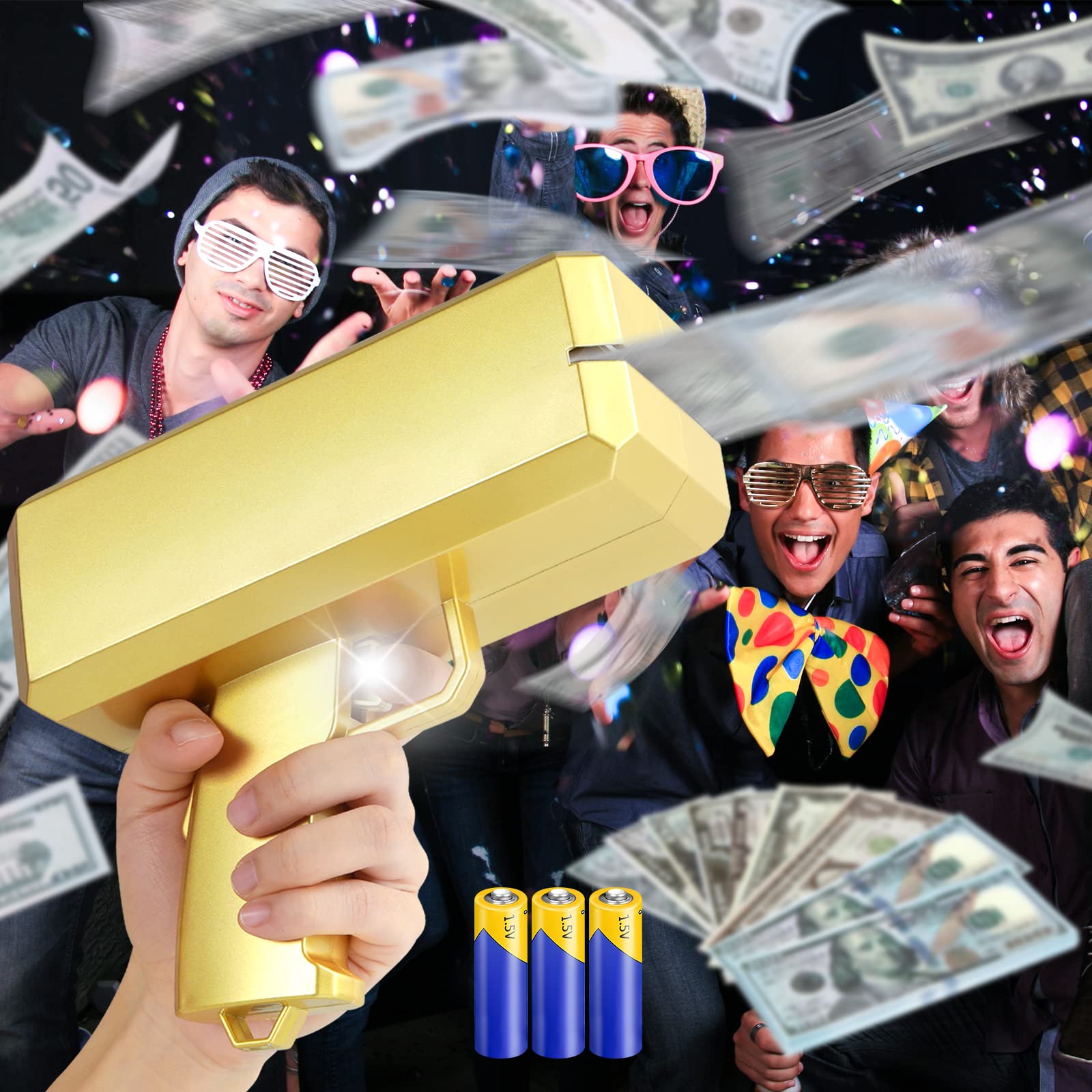 Money And Gun On Lap