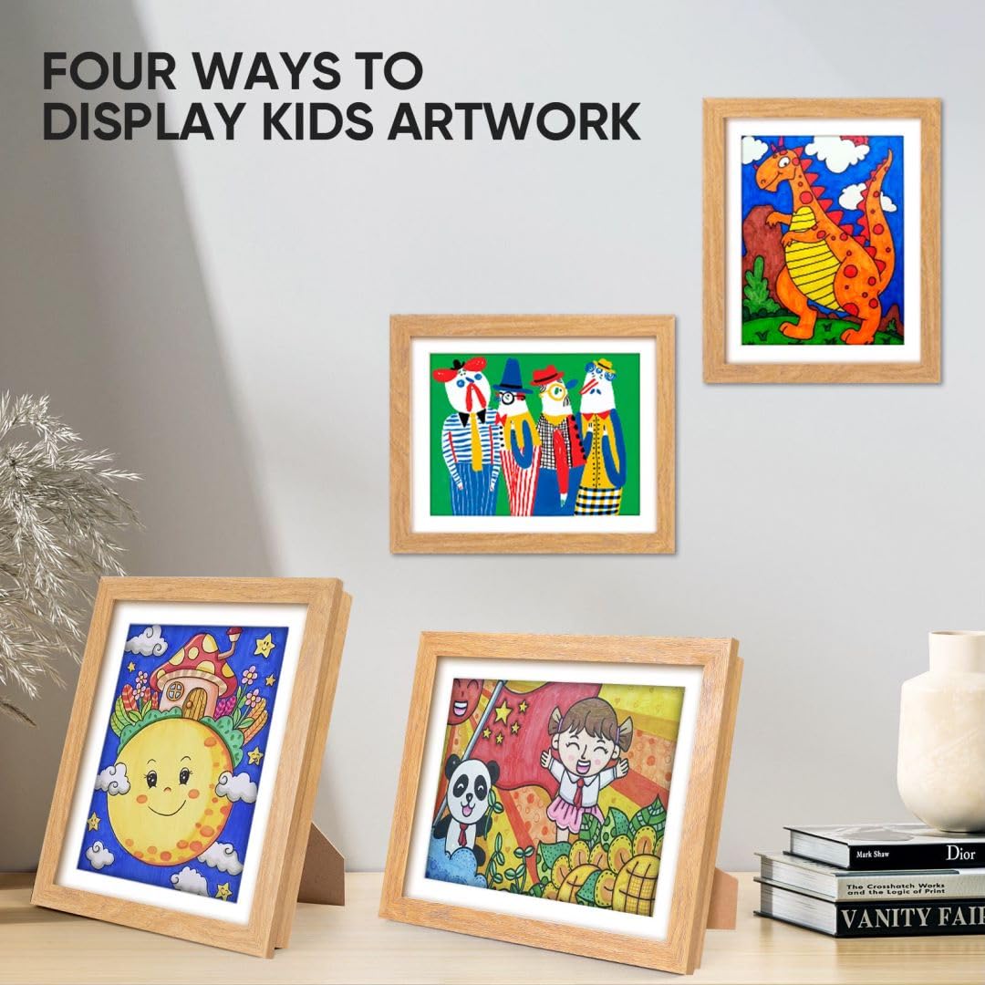 Kids Art Frames,10×12.5 Front Opening Kids Artwork Frames Changeable ...