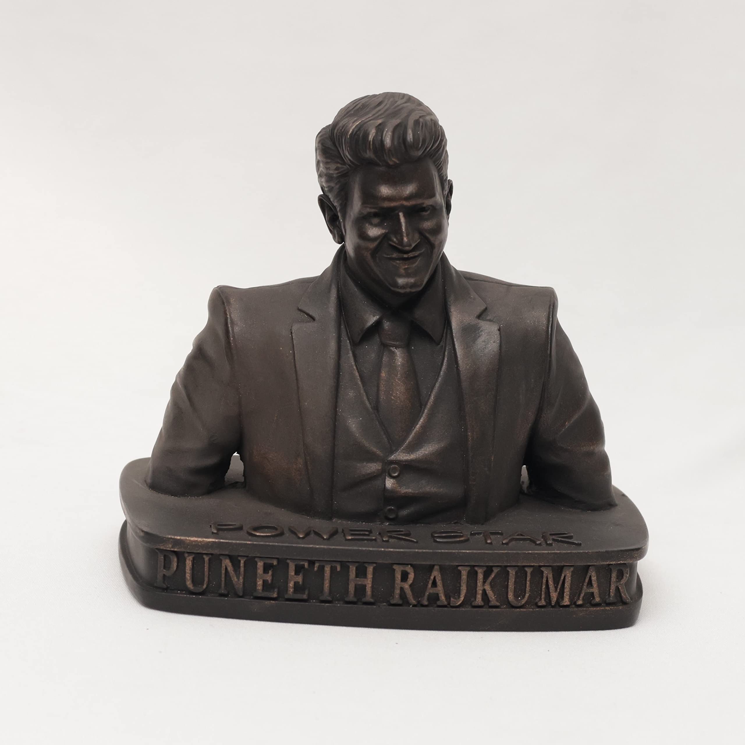 Buy Minicreature- DR Puneeth Rajkumar Bust Sculpture - Antique Bronze ...
