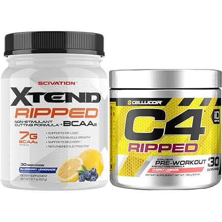 Amazon.com: Cellucor Pre Workout & Creatine Bundle, C4 Original Pre ...