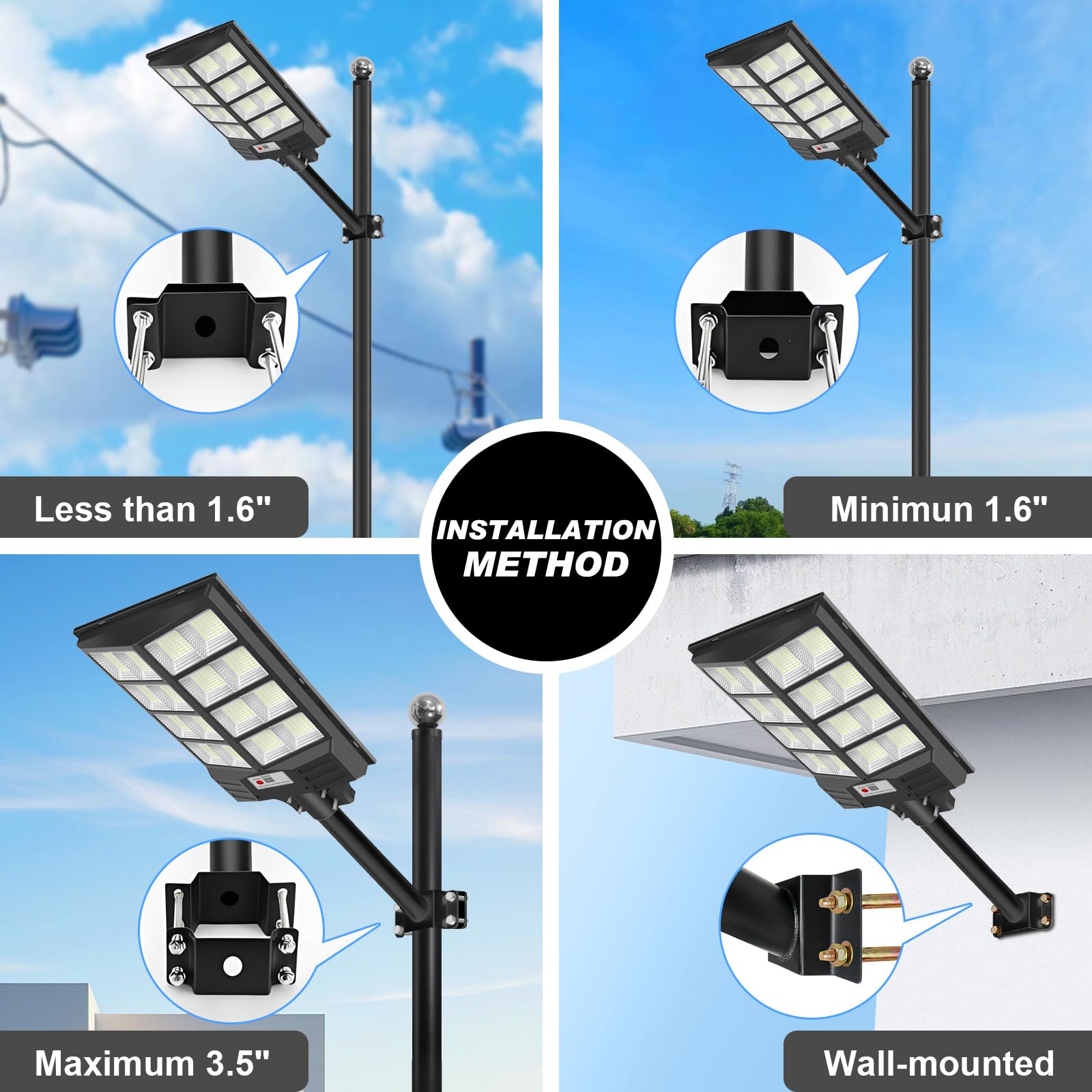 Outdoor Security Light Extension Pole EXP 64 | Telescopic Extension