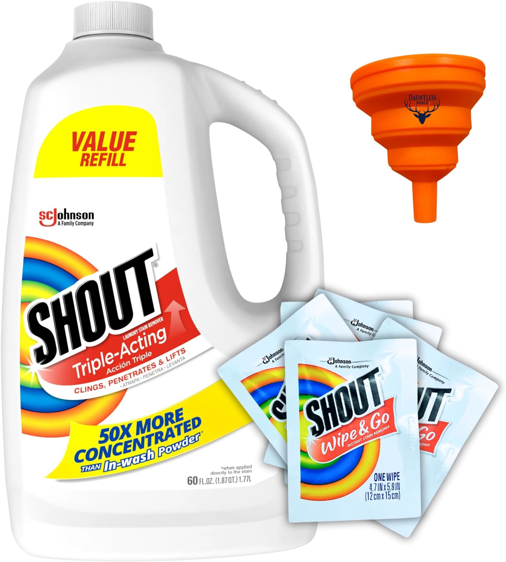 Amazon.com: Shout Stain Remover Liquid Refill - 60 oz - 2 pk : Health ...