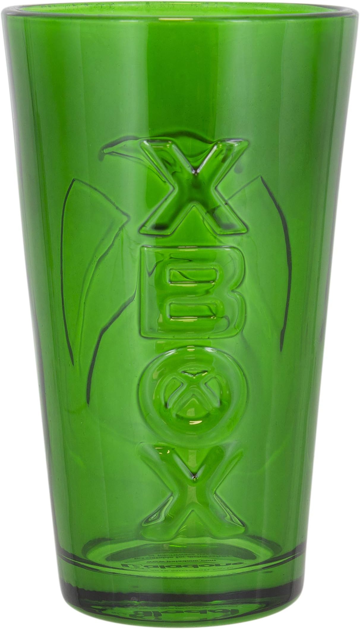 XBOX PP5689XB Paladone Drinking Green Logo Glass for Gamers-Officially ...