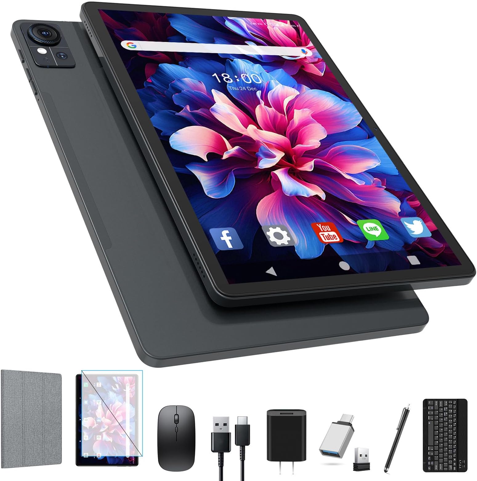 Amazon.com : 2025 Release 11 inch Tablet, Android 14 Tablets with ...
