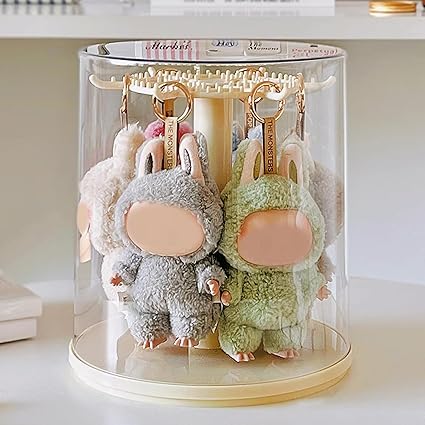 Amazon.com: Rotating Display Case - 360° Clear Figure & Keychain ...