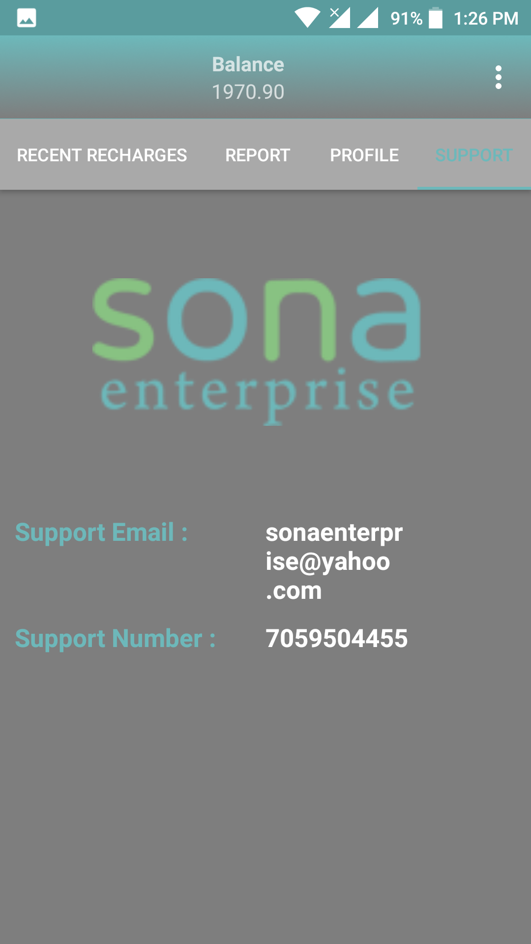 SONA ENTERPRISE - RECHARGE & EARN - App on Amazon Appstore