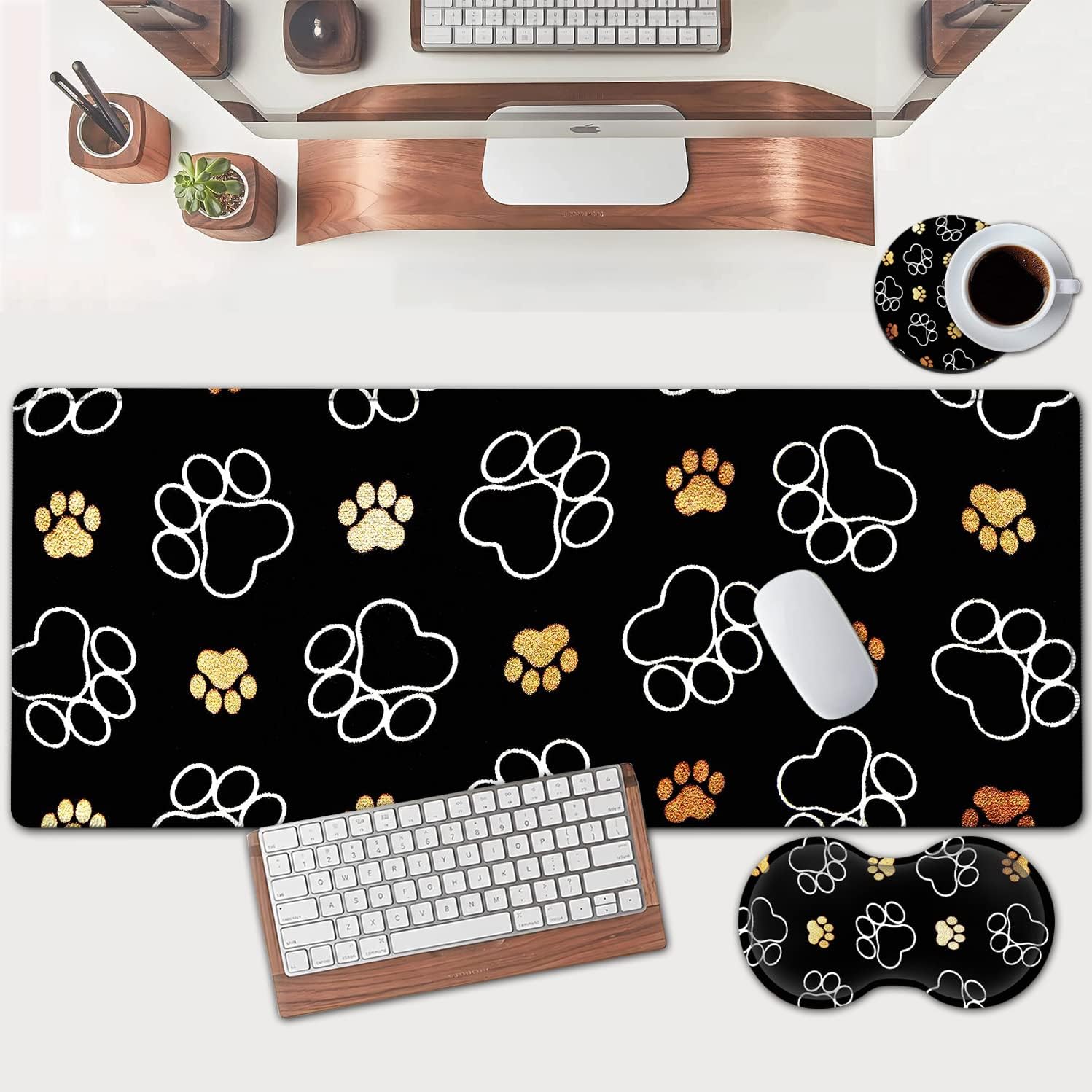 Amazon.com: Large Mouse Pad, Extended Office Desk Pad 31.5x11.8in ...