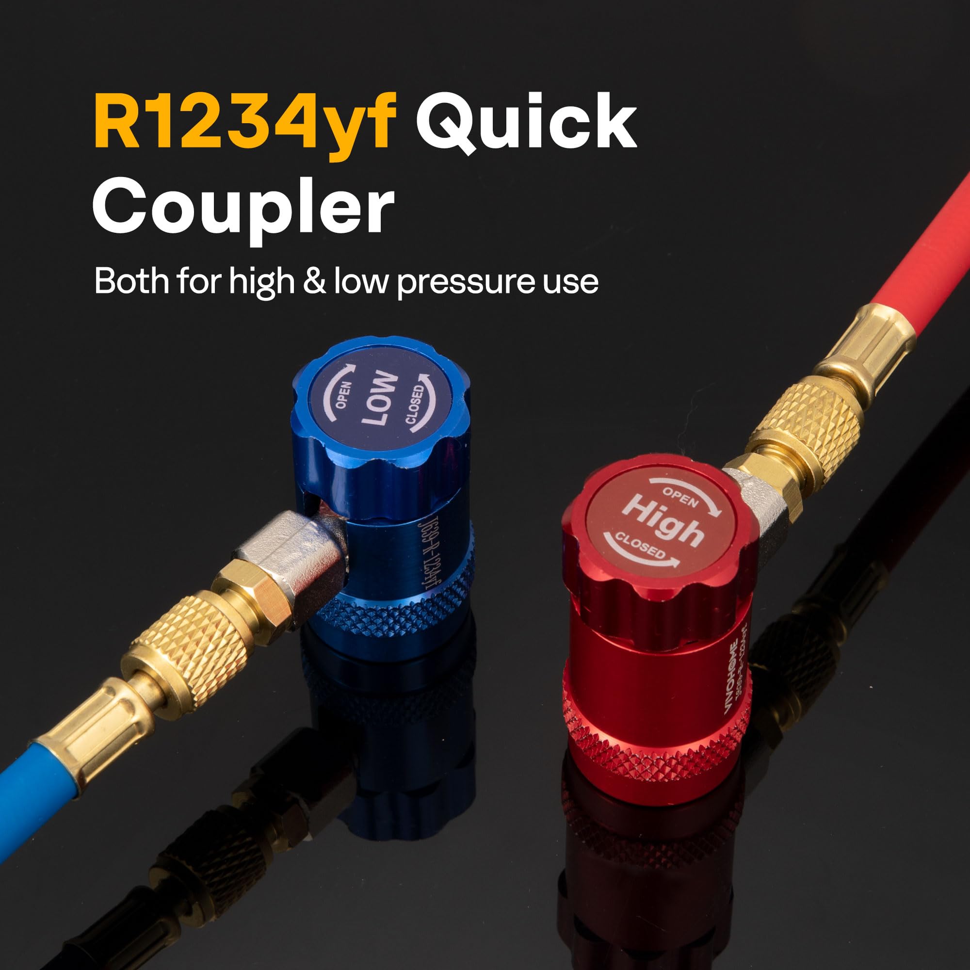 Snapklik.com : VIVOHOME R1234yf Quick Couplers Adapter, High Low Side ...