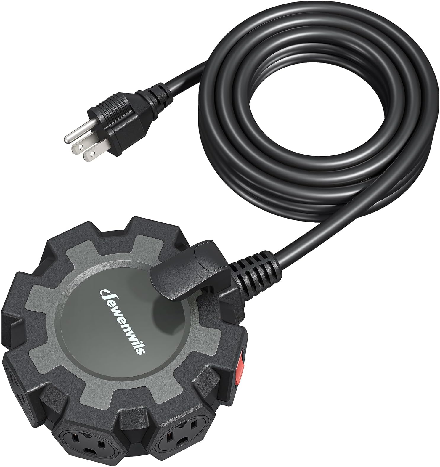 Amazon.com: DEWENWILS Industrial Power Strip with 6-Outlet Power Hub ...