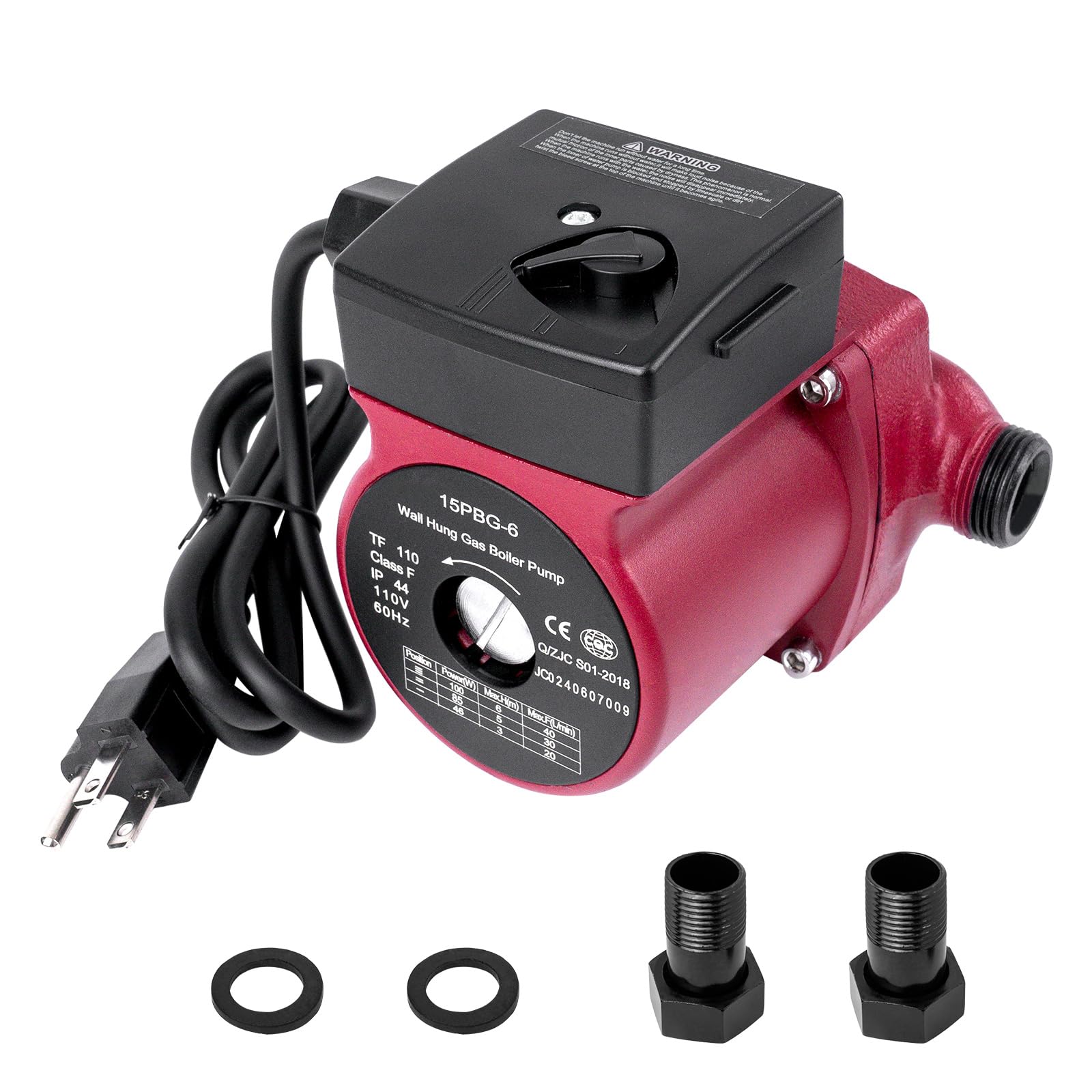 Hot Water Recirculating Pump with 3-Speed Control,Large Flow & Quiet ...