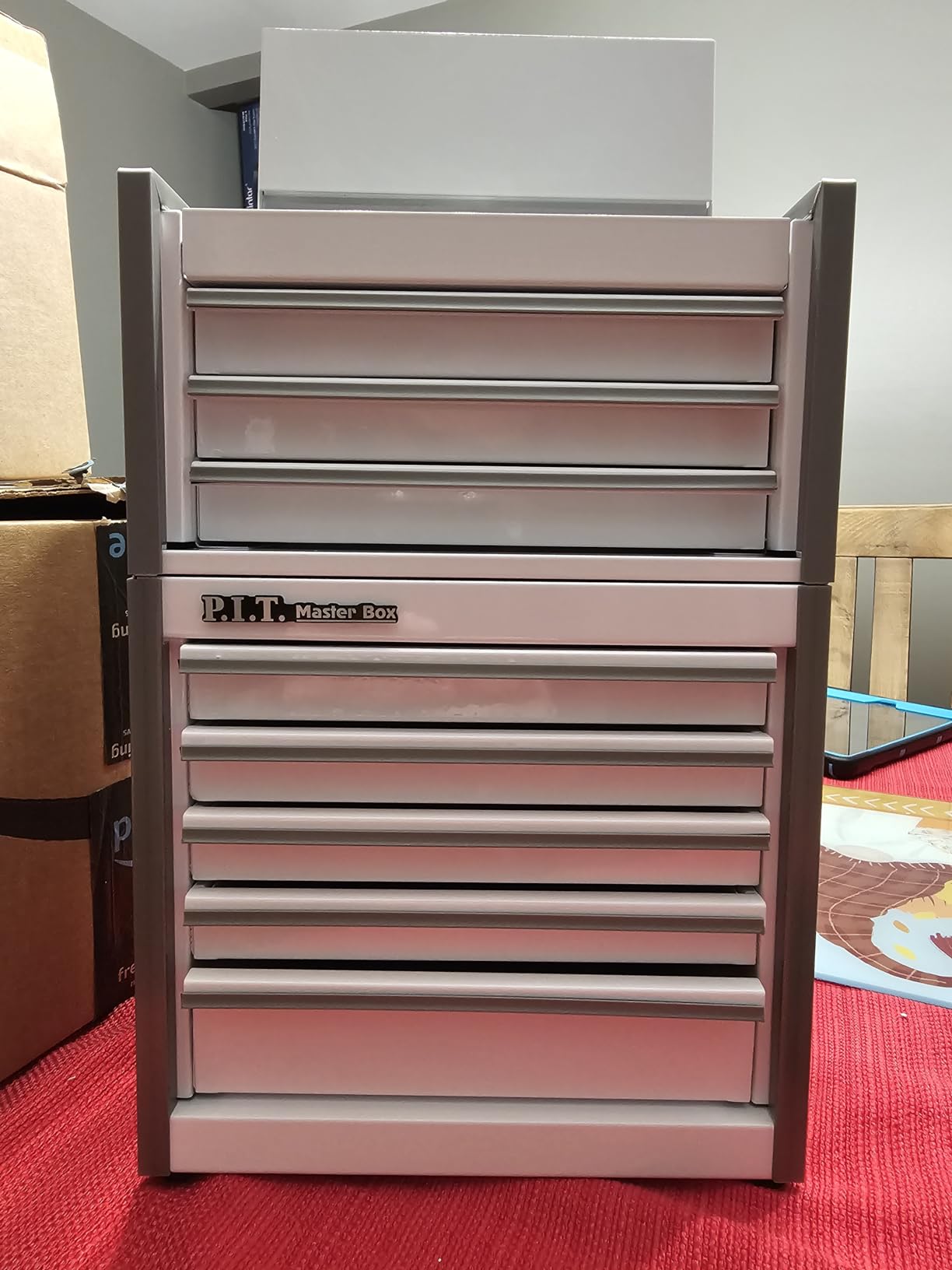 $11/mo - Finance Mini White Tool Box, Portable 3 Drawer Steel Tool Box ...