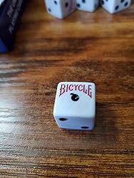 Amazon.com: Bicycle Dice Set, Six Sided Dice, D6 Dice, Playing Dice ...