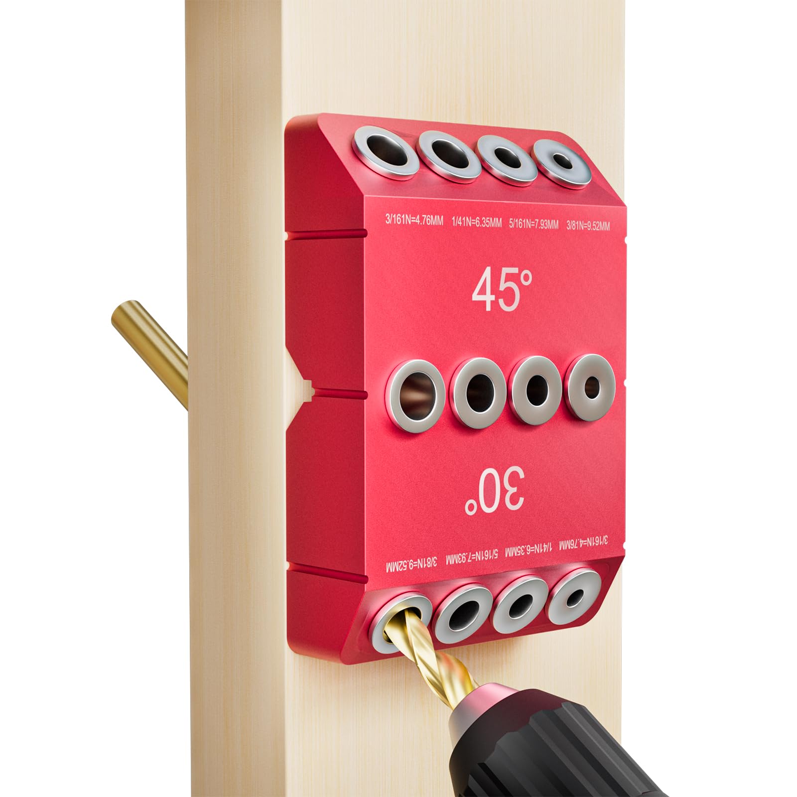 Snapklik.com : Kingson 30 45 90 Angled Drill Guide For Cable Railing ...