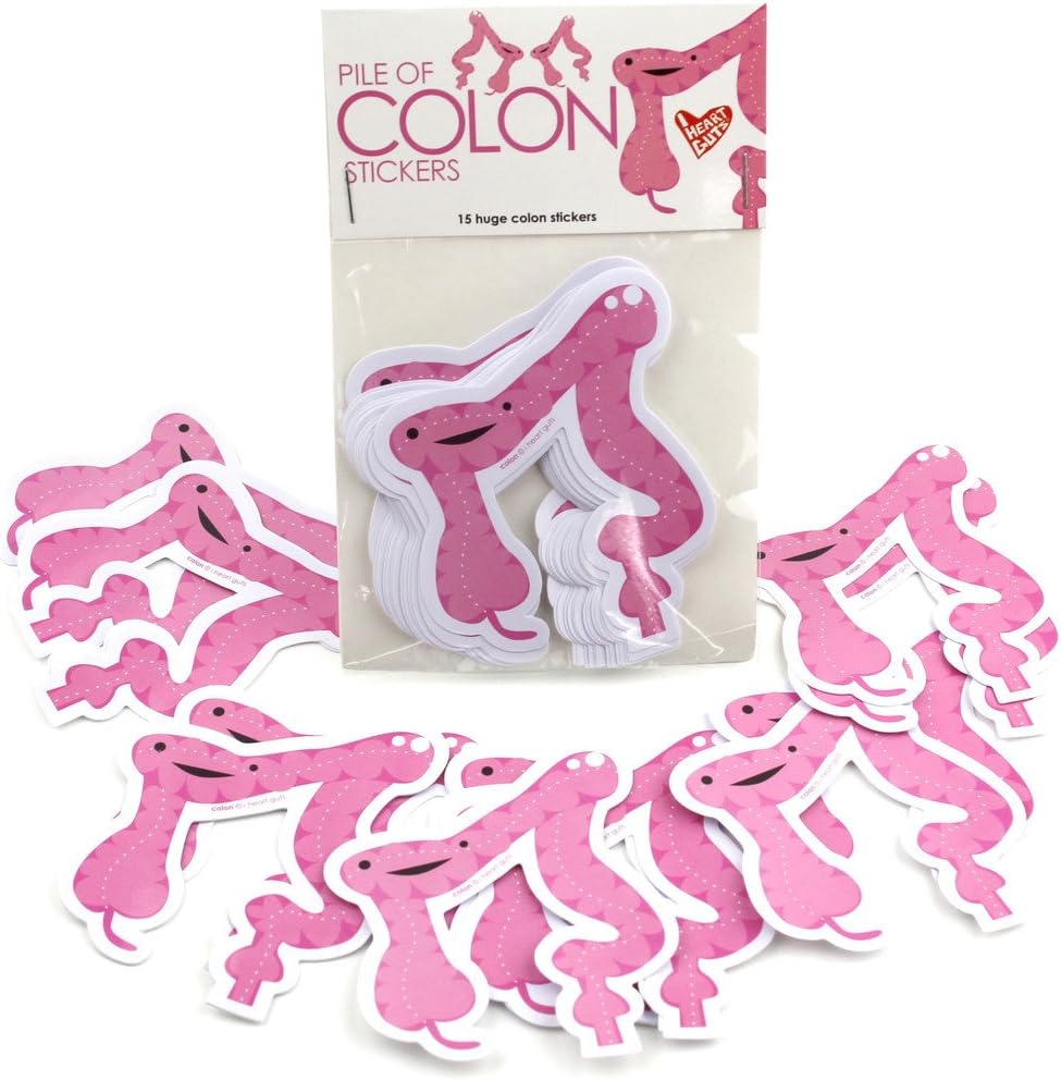 Amazon.com: I Heart Guts Pile of Colon Stickers - 15 Colon Stickers ...