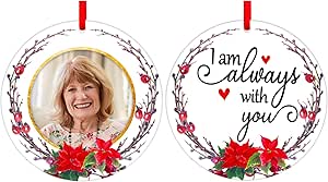 Amazon.com: WhatSign Picture Frmae Memorial Christmas Ornaments for ...