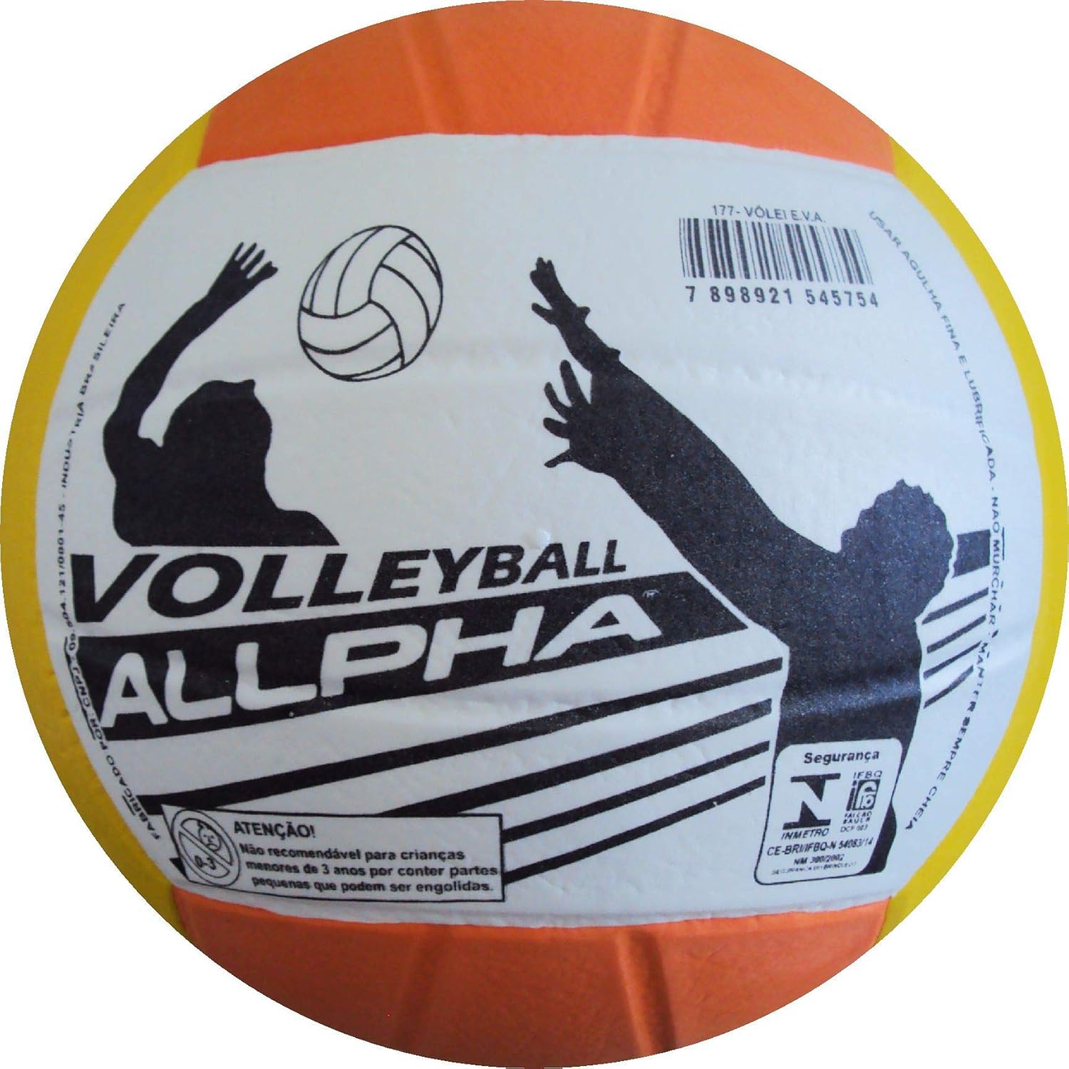 Bola de Vôlei Infantil, Allpha Bolas, Total Soft, EVA, Cores Sortidas ...