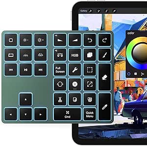 Amazon.com: Frunsi Wireless Keyboard for Procreate, Drawing Keyboard ...