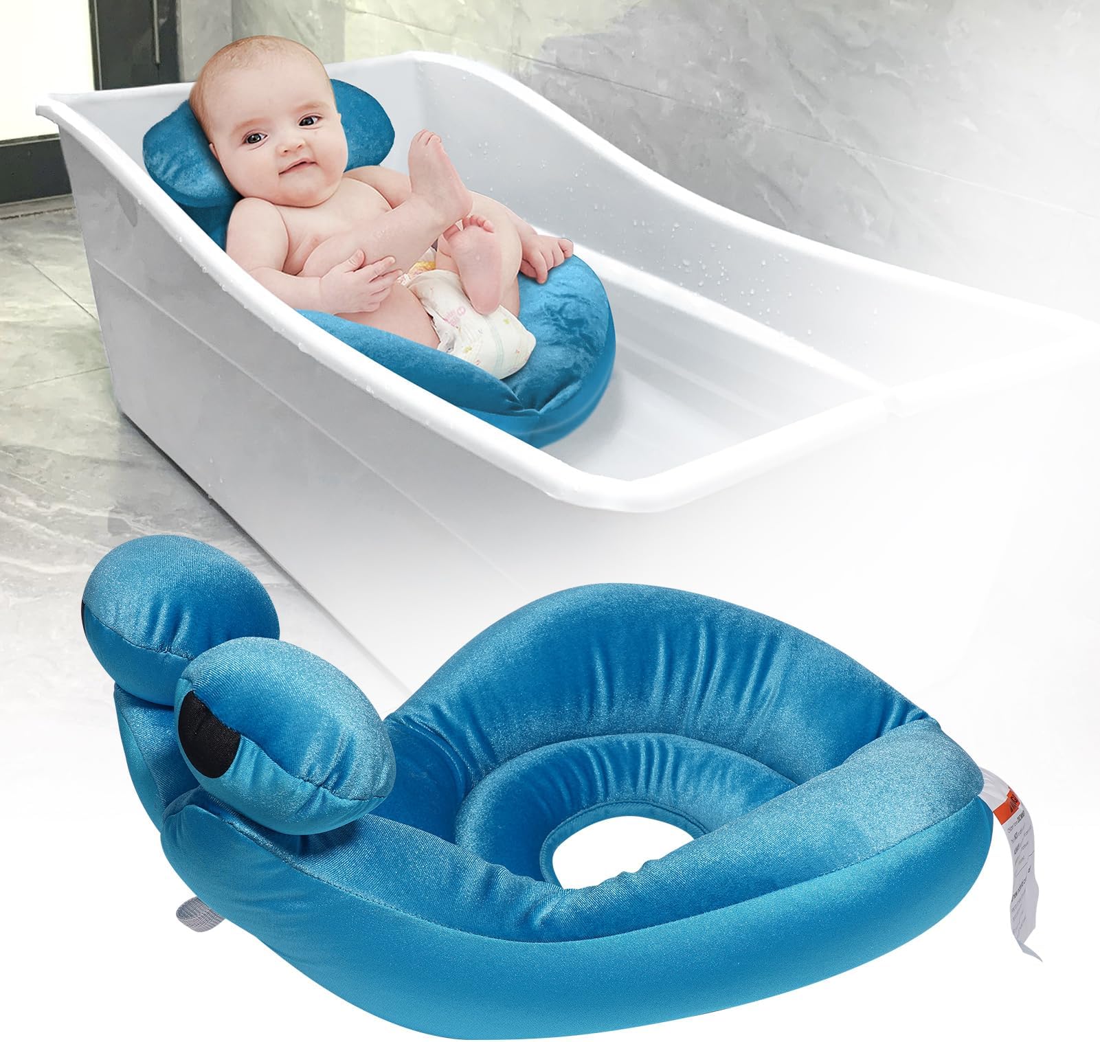 Amazon.com: EASICOZI Cute Shape Baby Bath tub, Soft Sink Bather, New ...