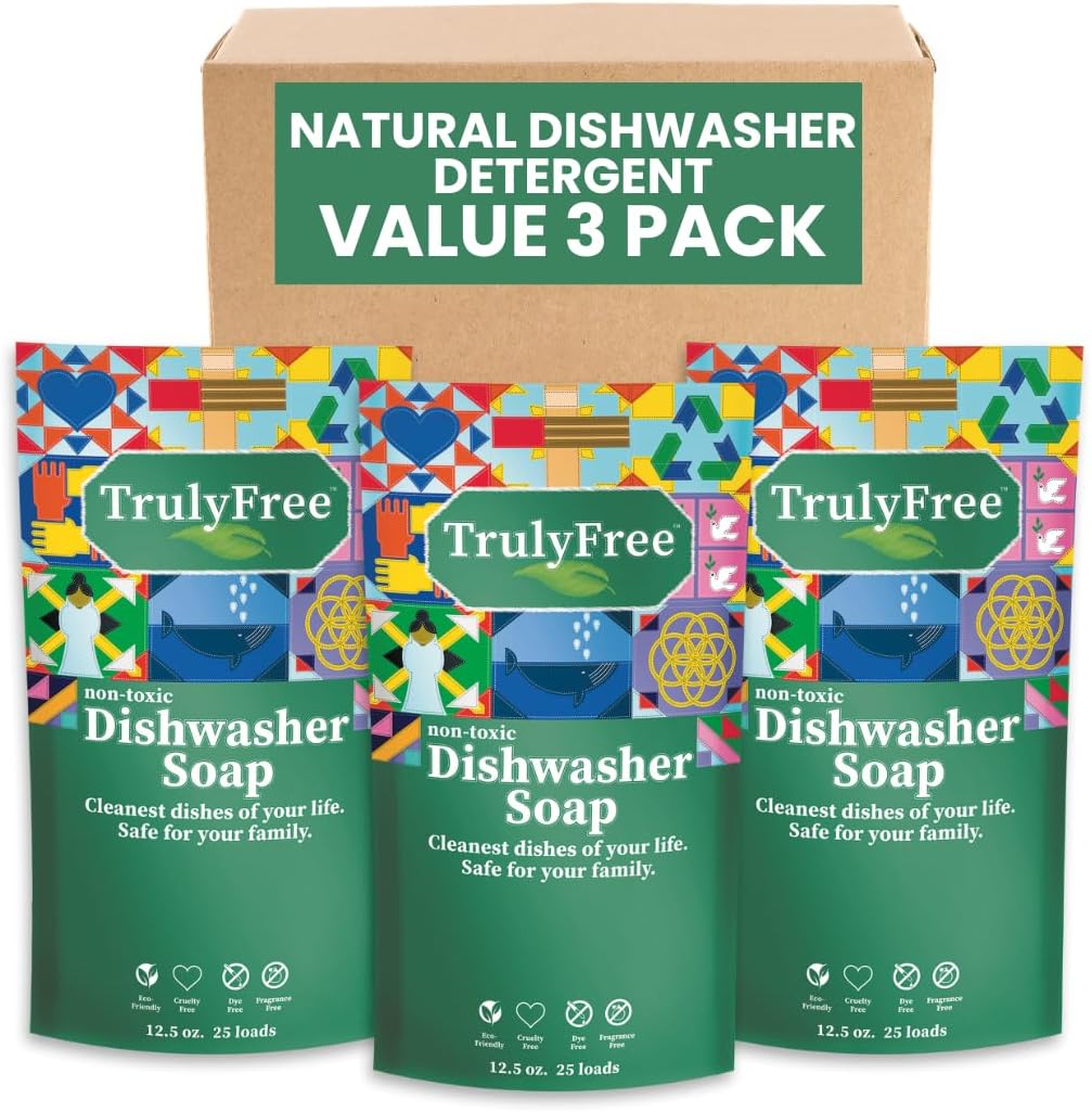 Amazon.com: Truly Free - Auto Dishwasher Soap + Natural Dishwasher ...