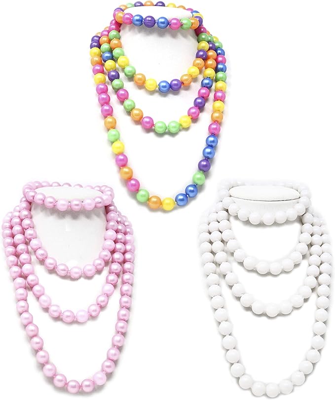 Amazon.com: 50s Retro Pop Beads Variety Fun Pack - 1 Bag Each Rainbow ...