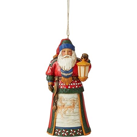 Amazon.com: Enesco Jim Shore Heartwood Creek Santa with Winter Scene ...