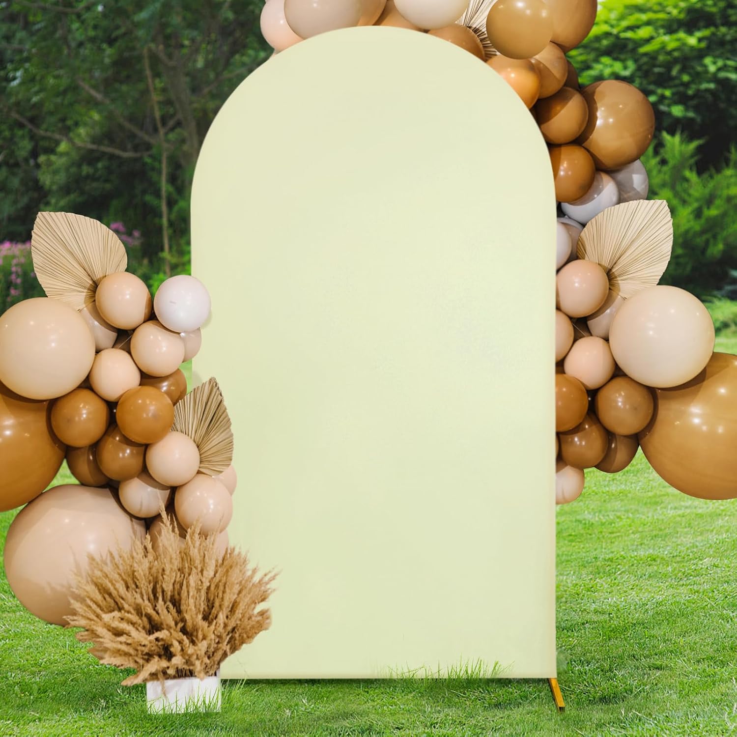 Amazon.com : 7.2ft Wedding Arch Backdrop Cover, Spandex Chiara Backdrop ...