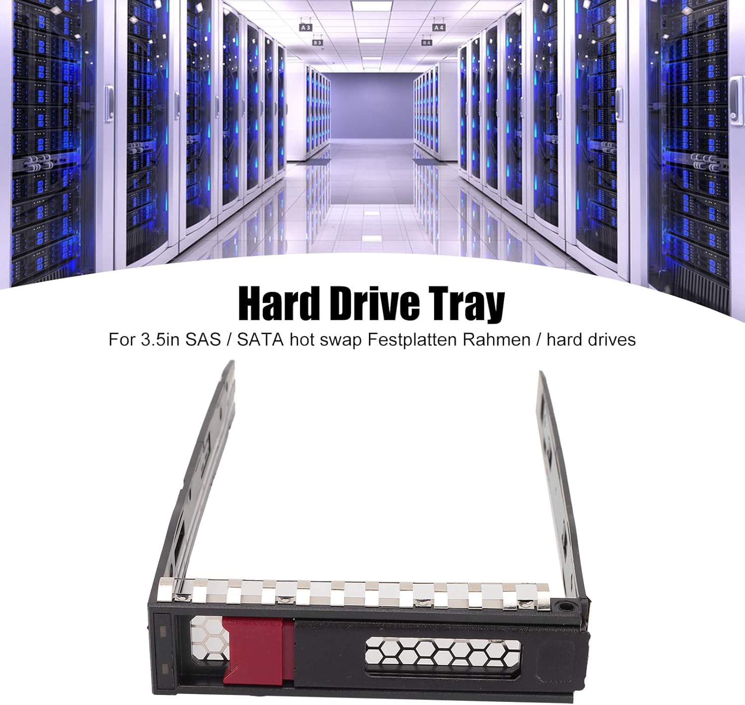 Buy Hard Drive Tray, 3.5in Hard Drive Caddy with 4 Screws, SAS SATA HDD ...