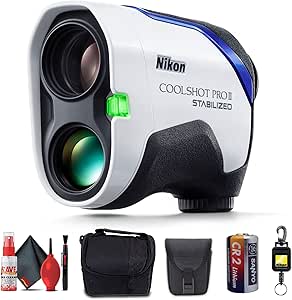 Amazon.com : Nikon 6x21 CoolShot Pro II Stabilized Golf Laser Rangefinder (16758) Bundle ...