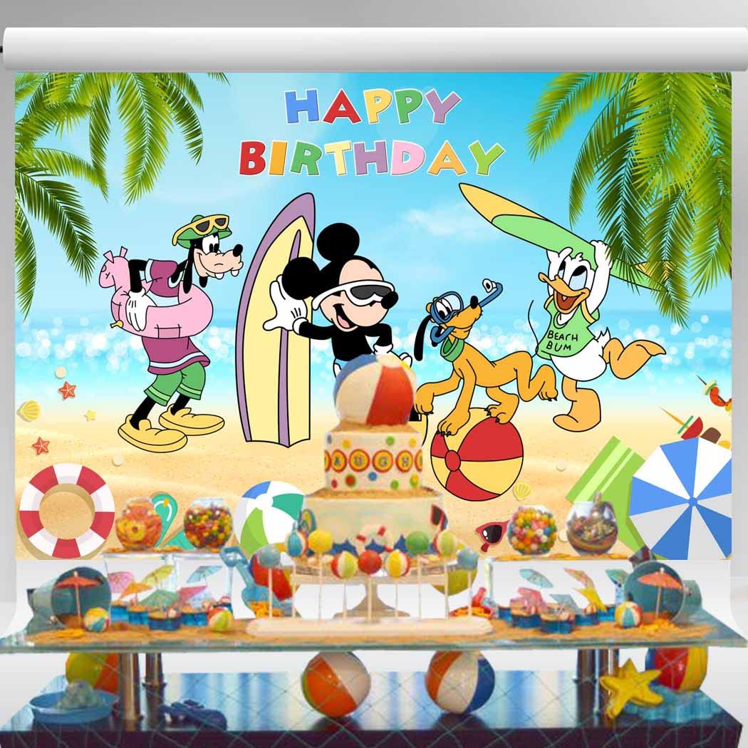 Suministros Para Fiestas En La Playa De Mickey Mouse PLATO MICKEY