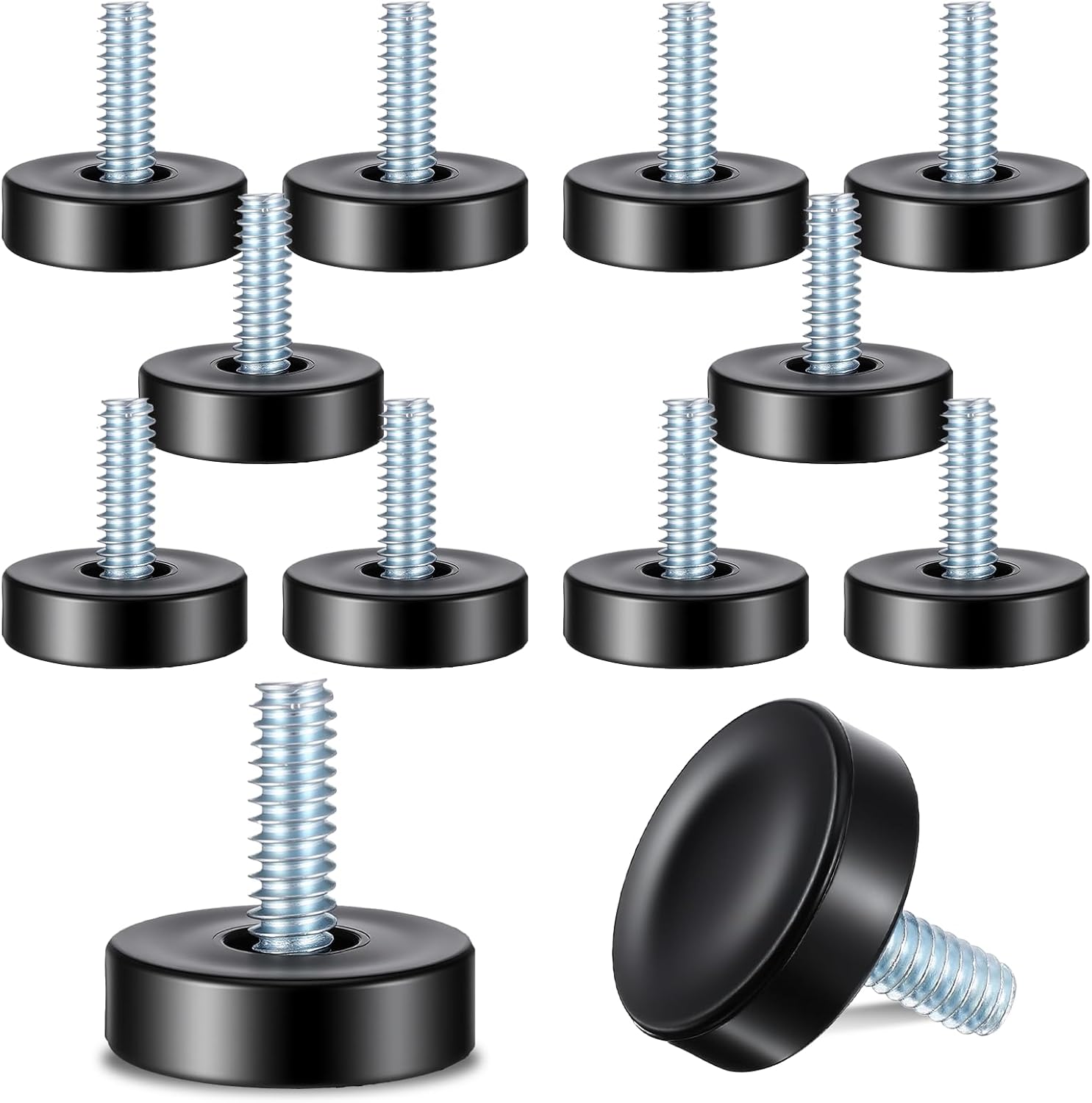 WJIAAA M6 Thread Leveling Feet,12 Pack Adjustable Furniture Legs Screw ...