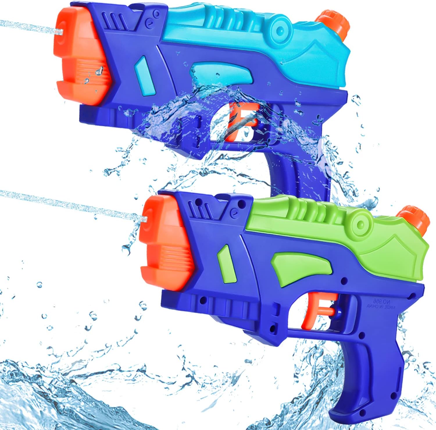 Amazon.com: (2 Pack) Water Guns for Kids, Water Pistols Squirt Guns ...