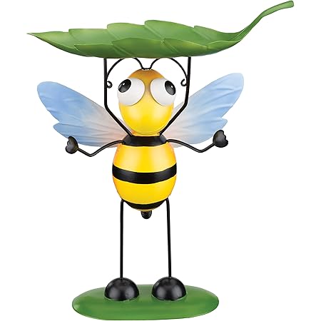 Amazon.com: Bumble Bee Decoration - Metal Yard Art - Fun Outdoor Spring ...