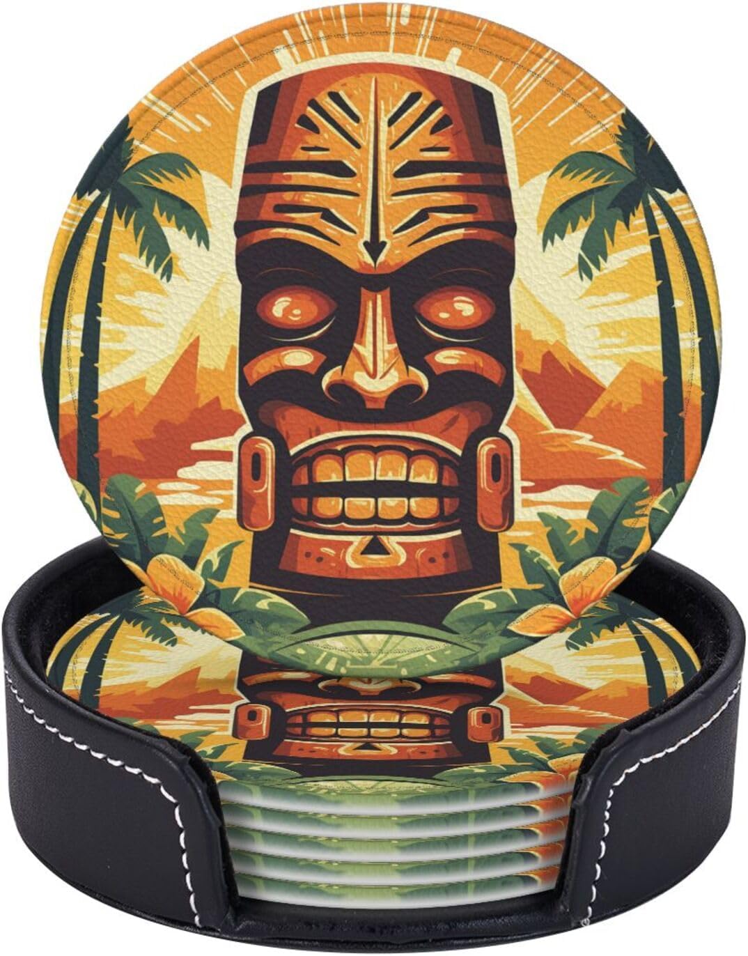 Amazon.com | 20 Tiki Bar Hawaiian Drink Cocktail Coasters: Hawaiian ...